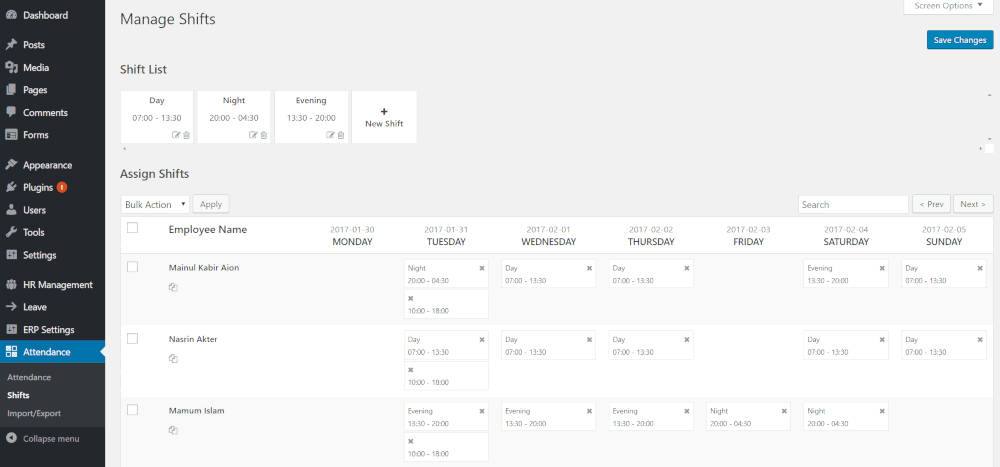 WP ERP Attendance Management System - Just IT Hosting