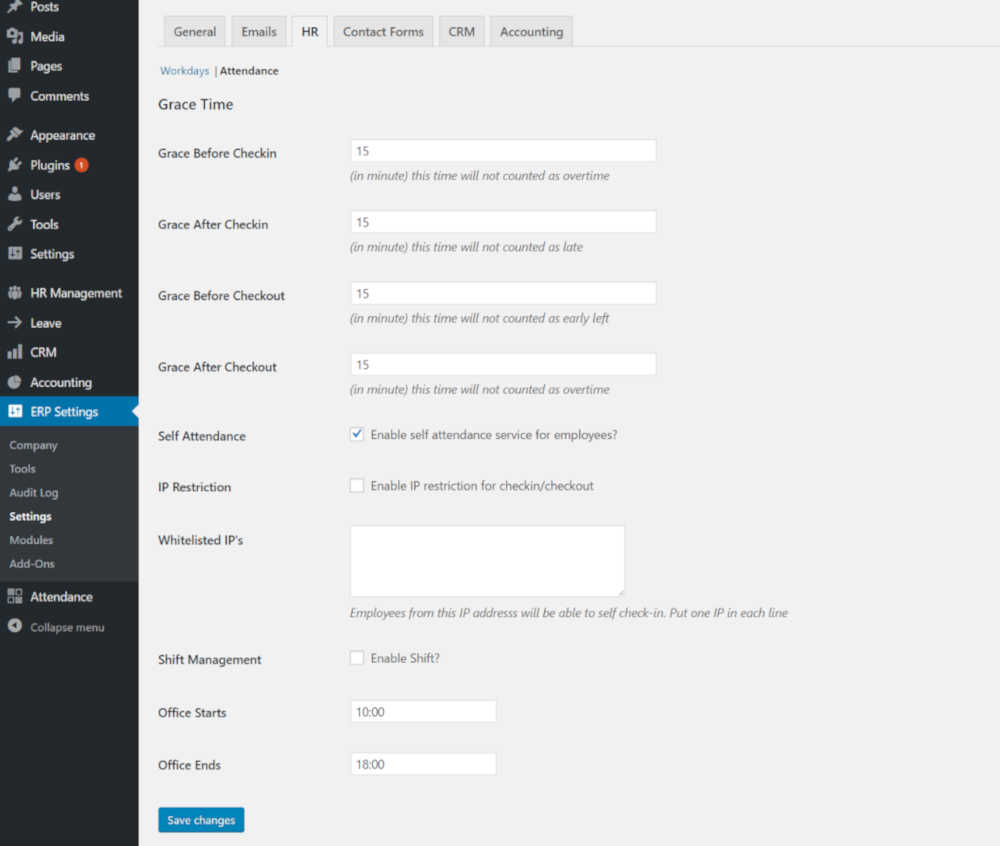 WP ERP Attendance Management System - Just IT Hosting