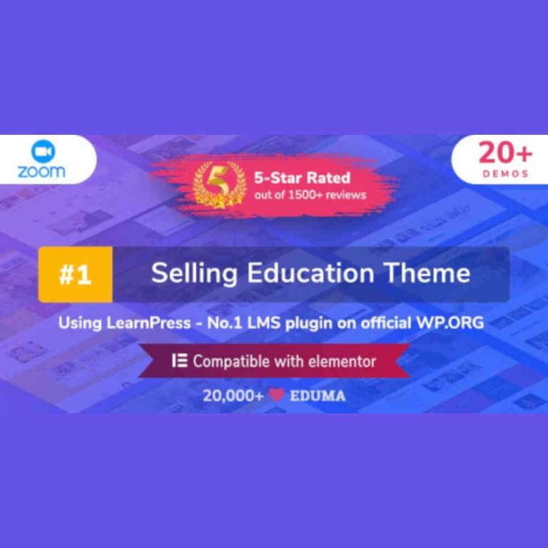 Eduma Education Wordpress Theme - built on LearnPress #1 LMS plugin