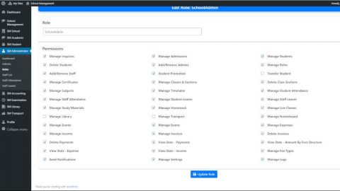 Weblizar School Management System - Multi-School admins
